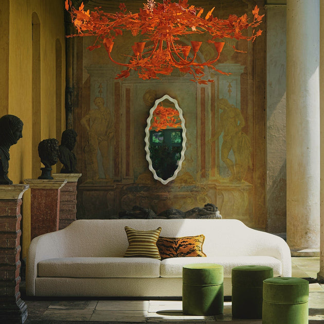 Large Ivy Shadow Chandelier - with Chain - Persimmon – Jerry Pair Atlanta