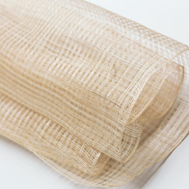 Abaca Collection - Wire Mesh, Natural – Jerry Pair Atlanta